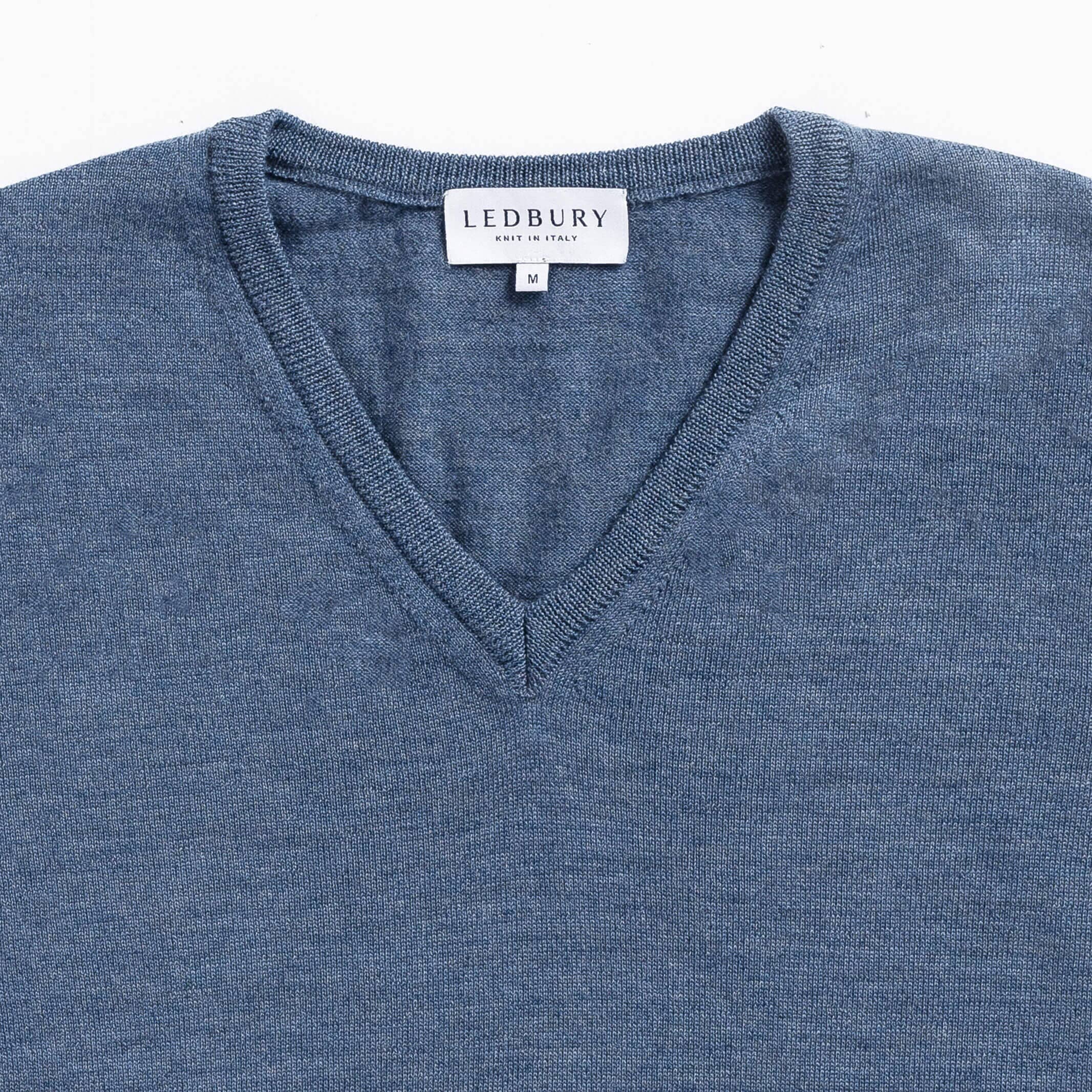 The Blue Heather Emmons V-Neck – Ledbury