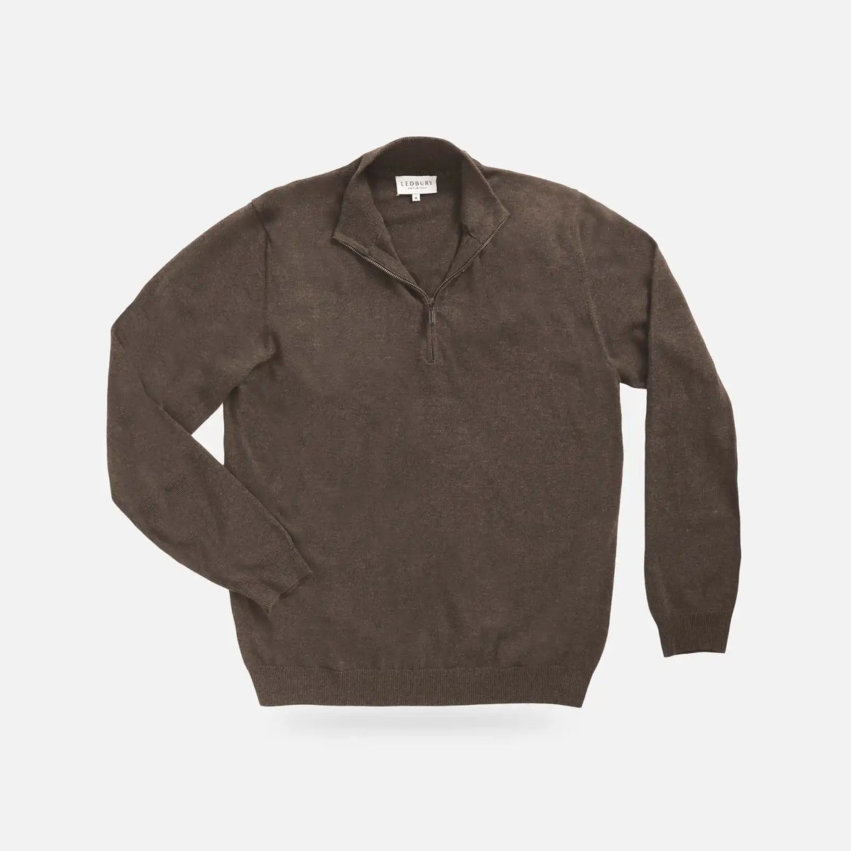Seal Heather Easterley Pullover Sweater – Zero-Pill Italian Cotton ...