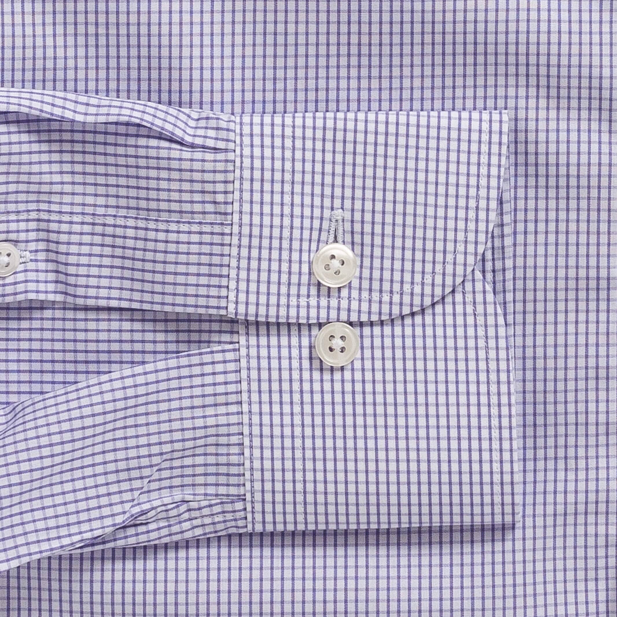 The Purple Mills Micro Check Dress Shirt – Ledbury