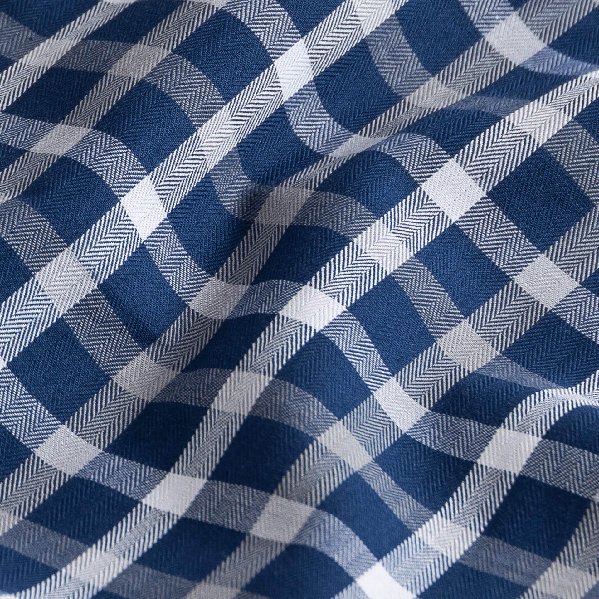 The Navy Blue Miller Check Casual Shirt – Ledbury