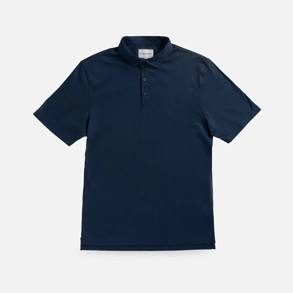 The Navy Blue Collins Knit Polo Custom Polo – Ledbury