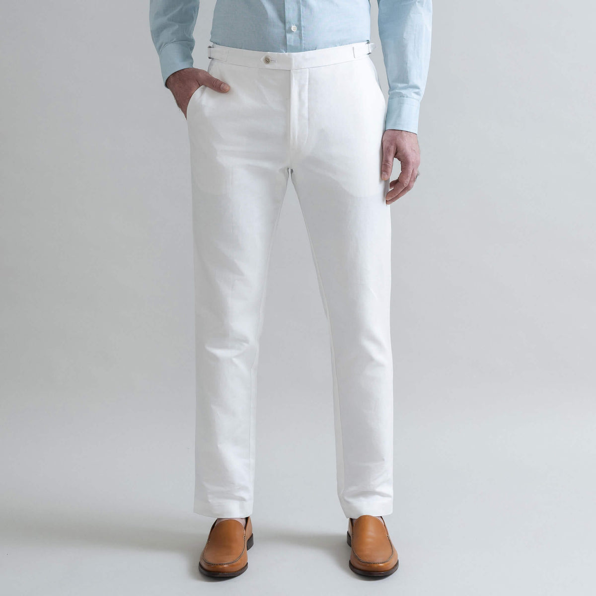 Stone All Season Richmond Dress Chino with Side Tabs – Custom Fit | Ledbury