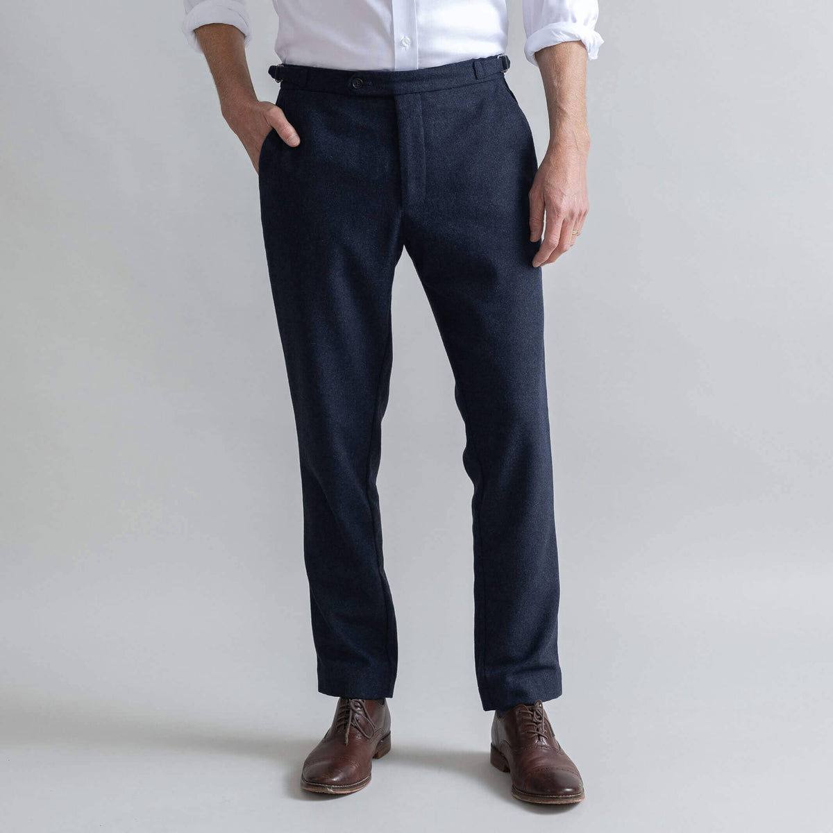 The Navy Wool Richmond Dress Chino Custom Pant – Ledbury