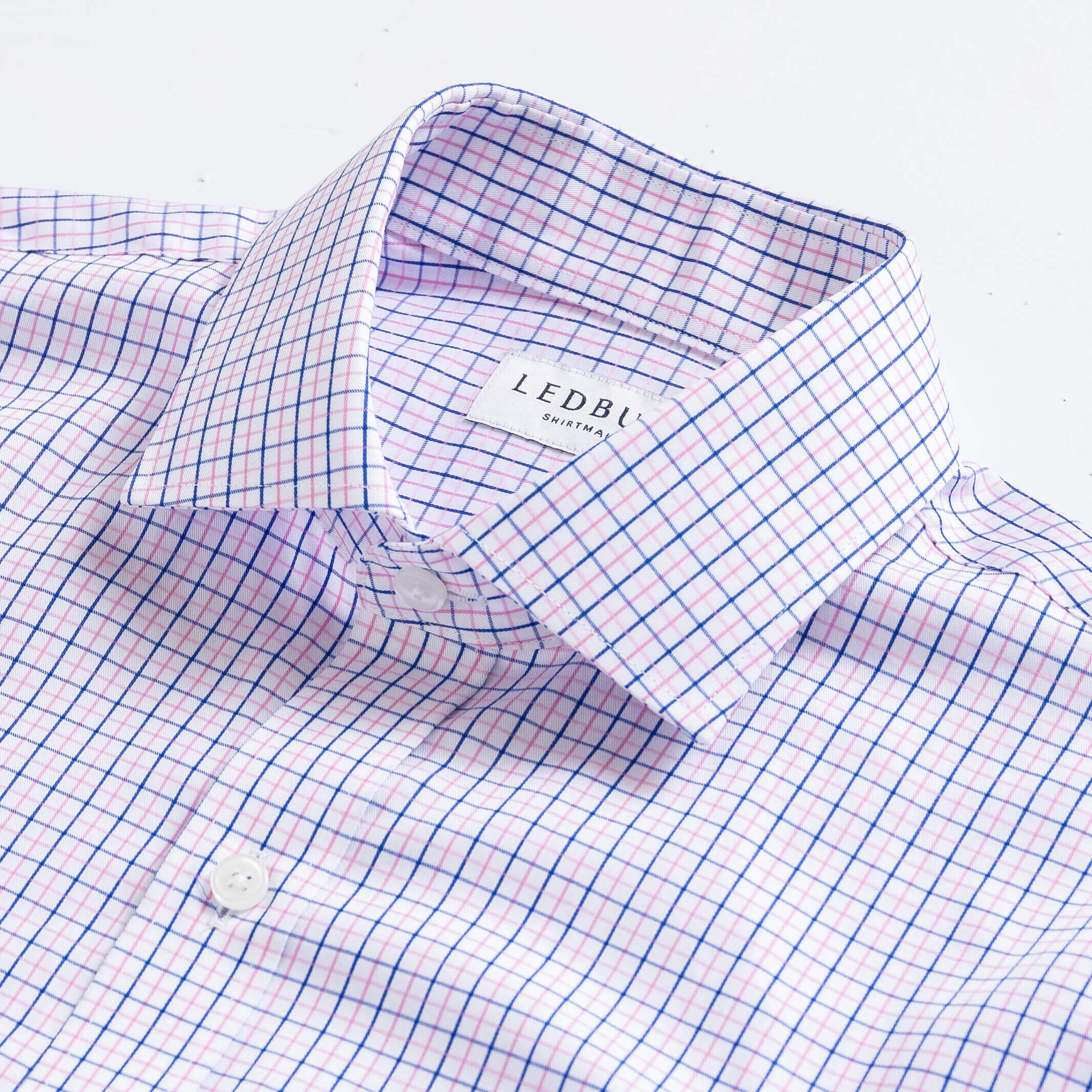 The Pink Hughes Check Custom Shirt – Ledbury