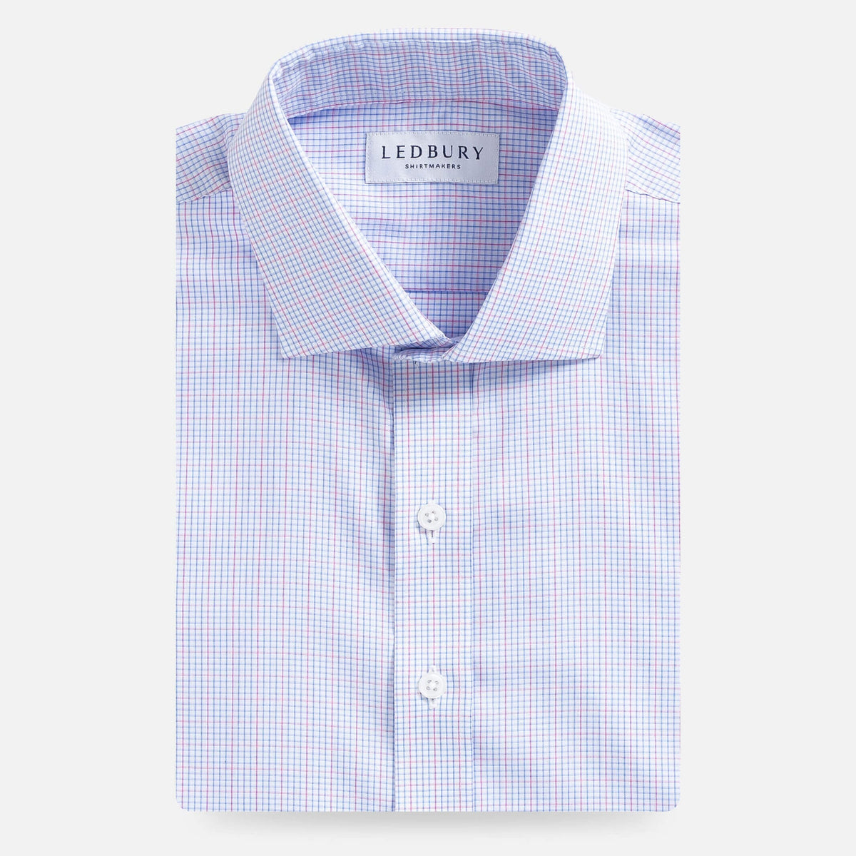 The Pink Kent Windowpane Check Custom Shirt – Ledbury