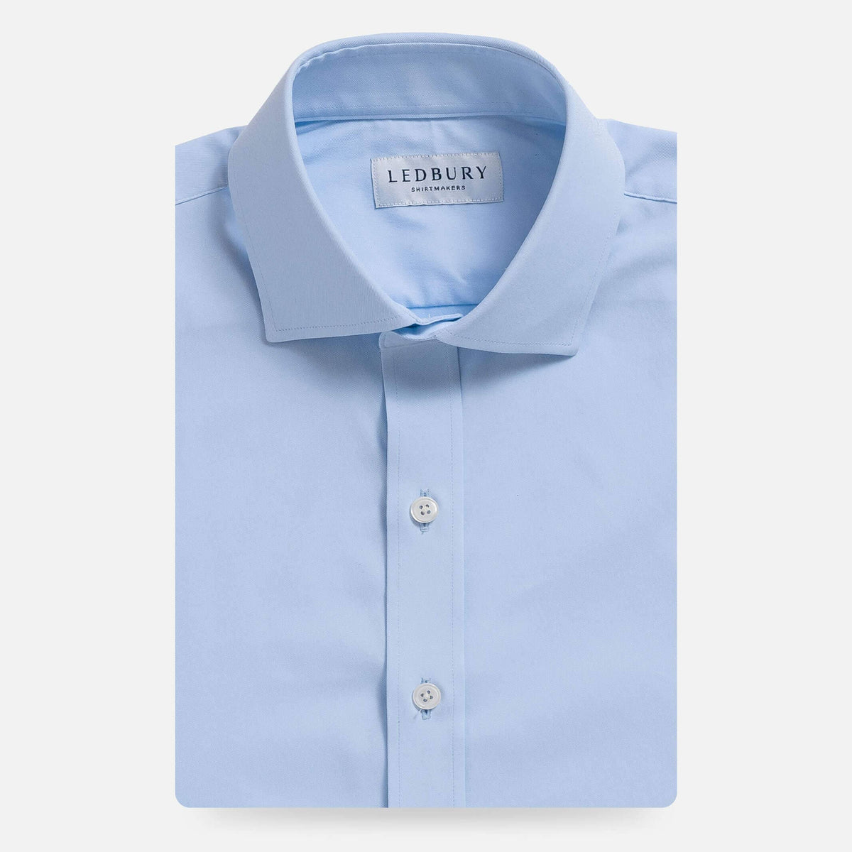 Ice Blue Canon Performance Twill Custom Dress Shirt | Ledbury