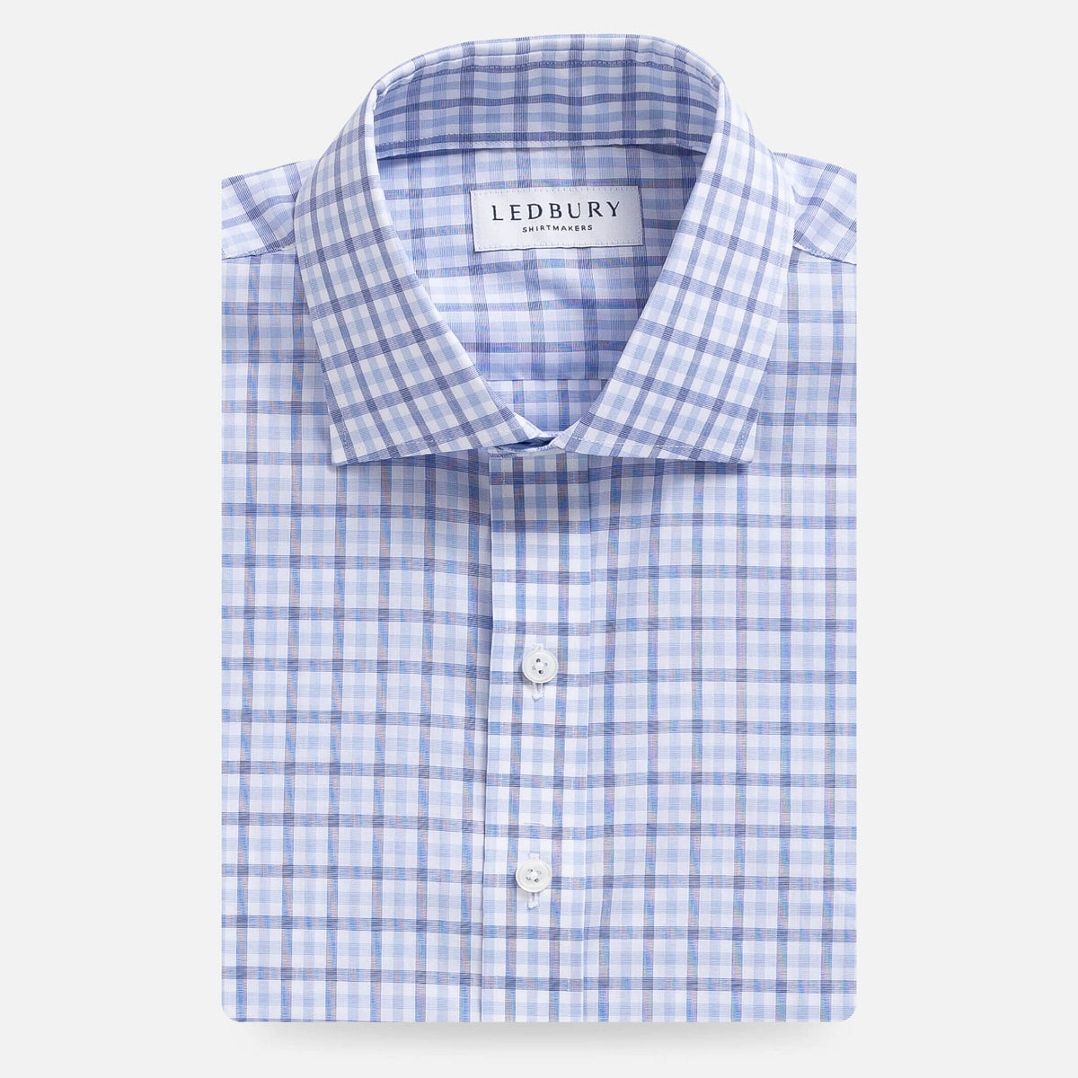 The Navy Blue Arville Comfort Stretch Custom Shirt – Ledbury