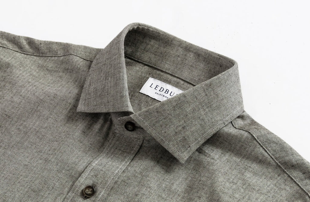 The Brown Conlon Houndstooth Custom Shirt – Ledbury